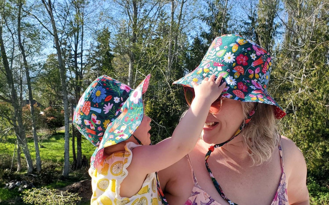 Baby/child Bucket Hat, see Matching Mommy Hat, Custom Size Baby Sun Hat ...
