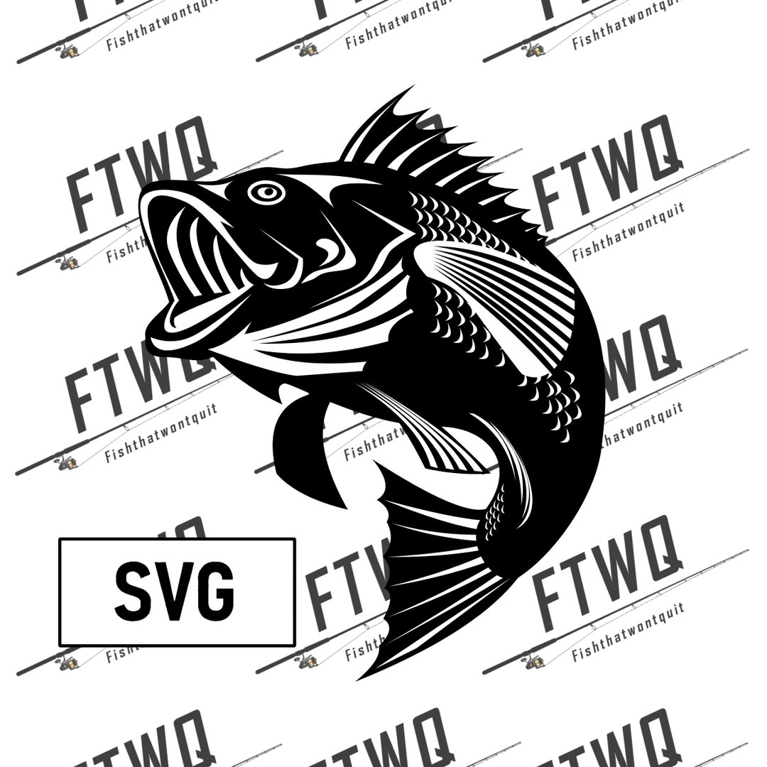 Fishing SVG. Jumping Fish Digital SVG Download - Etsy