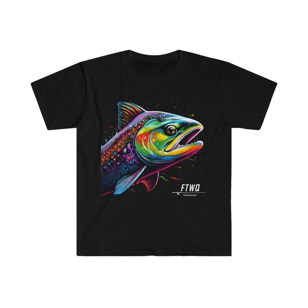 Fishing Shirt Vibrant Steelhead Unisex Softstyle T-shirt - Etsy