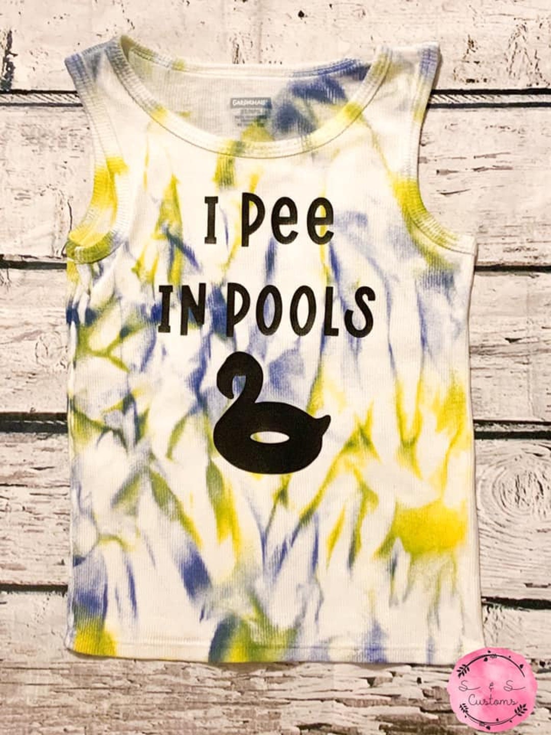 I Pee in Pools Tie Dye Tank Top - Etsy