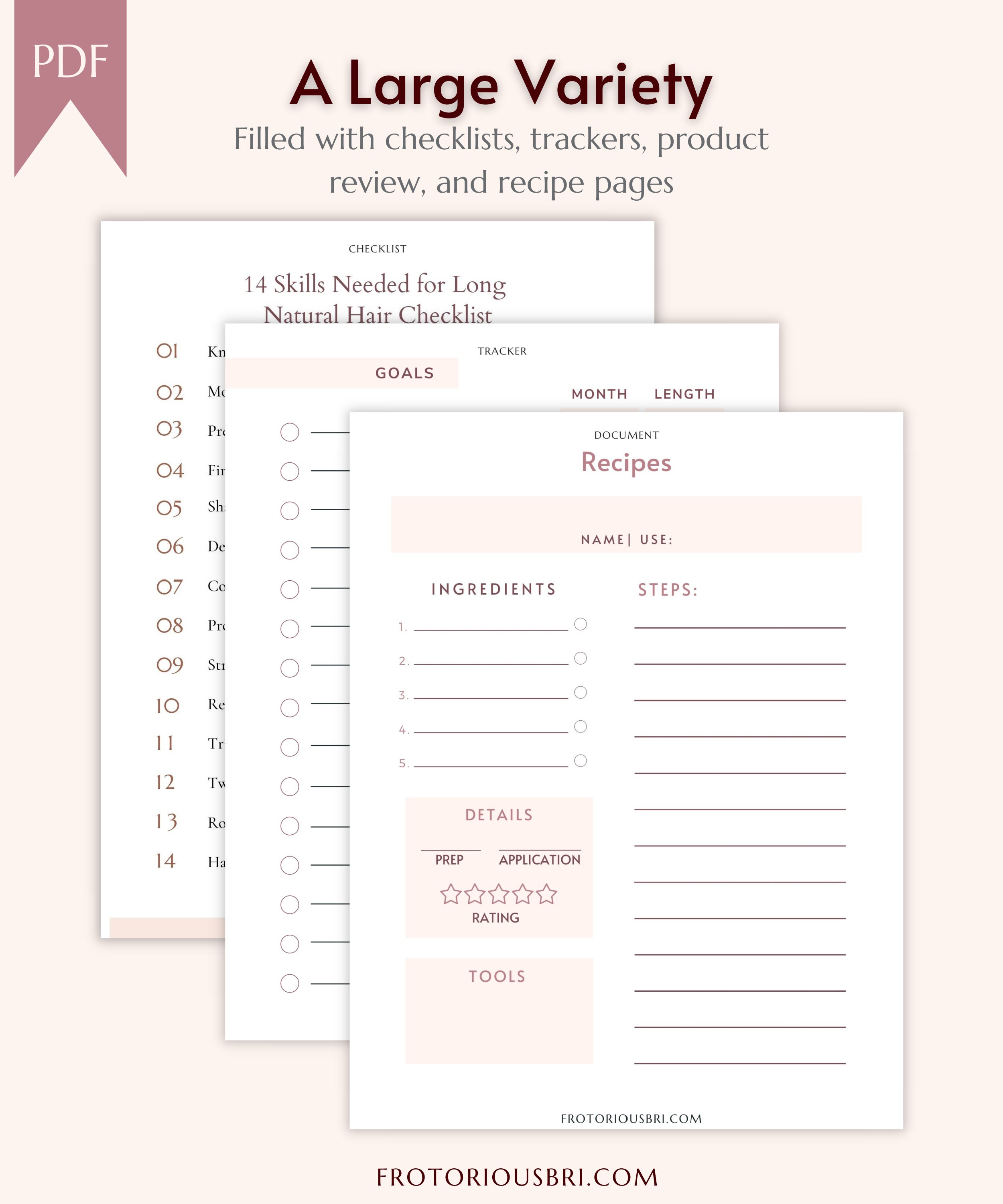 Natural Hair Routine Planner: Build a 4C Hair Regimen - Etsy