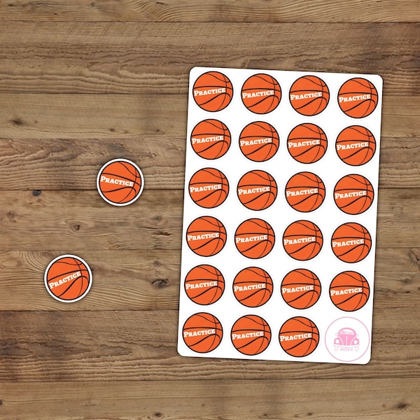 Basketball Vinyl Sticker Sheets - Etsy