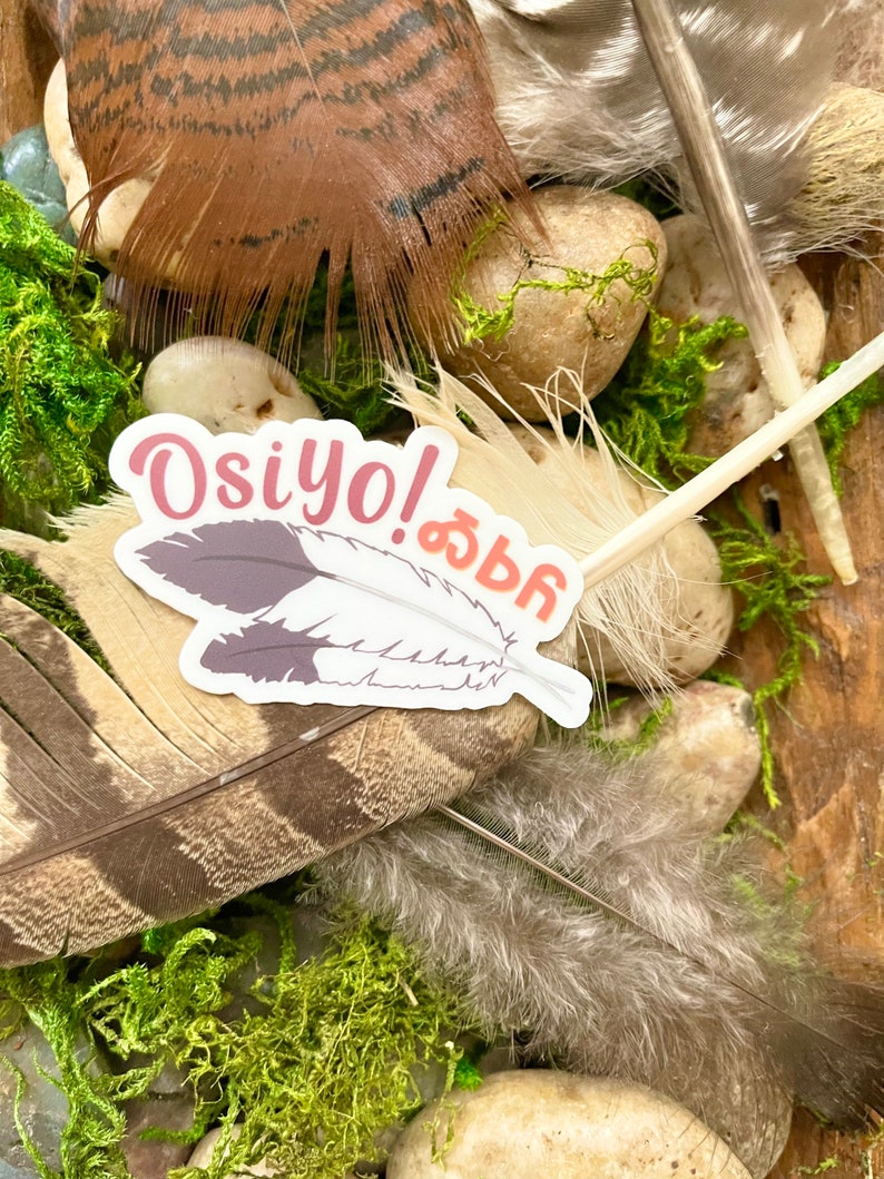 Osiyo Sticker Osiyo Sticker Hello in Cherokee Vinyl - Etsy