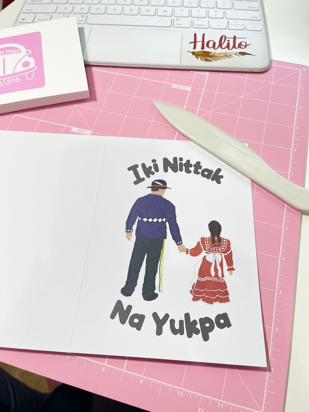 Choctaw Fathers Day Card Indigenous Language Native American - Etsy