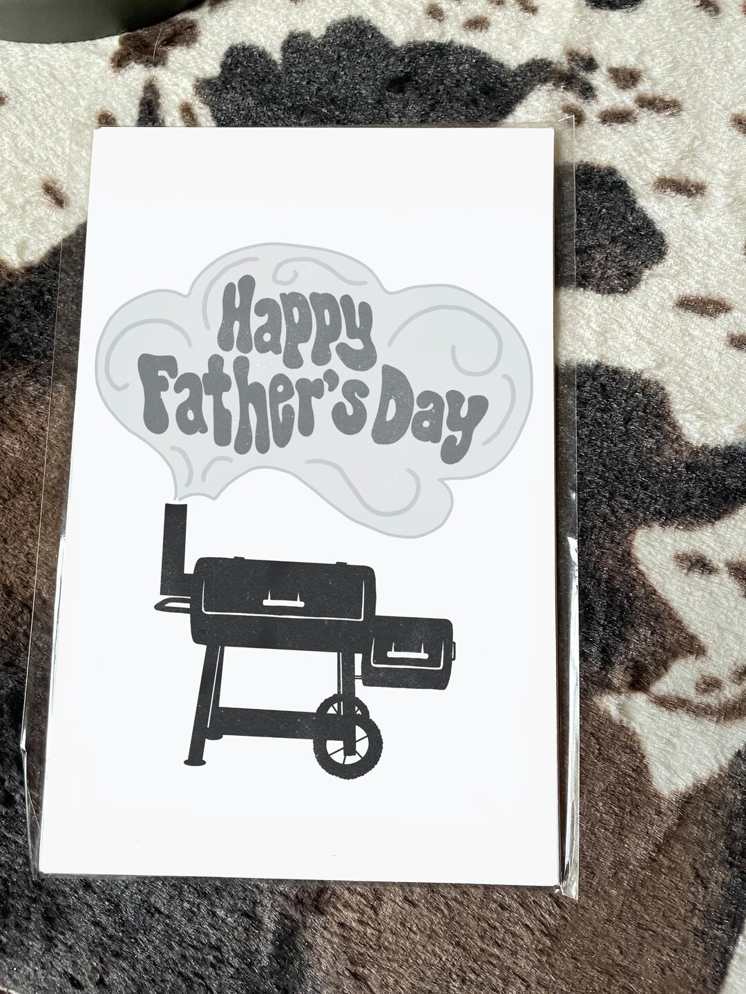 Happy Father’s Day Greeting Card, Smoker BBQ Grill Dad Card - Etsy