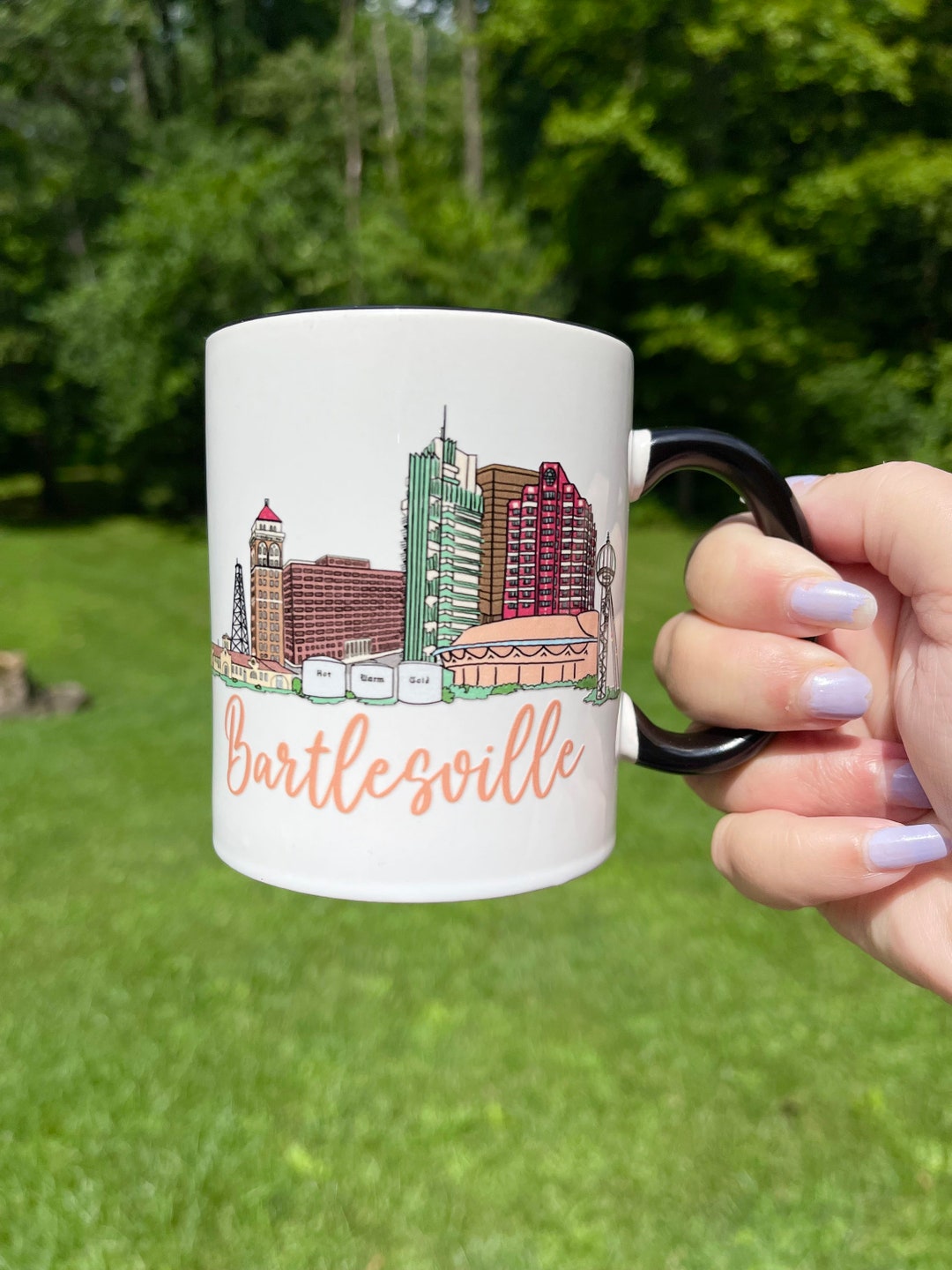 Bartlesville Oklahoma Ceramic Mug, Bville Coffee Cup - Etsy