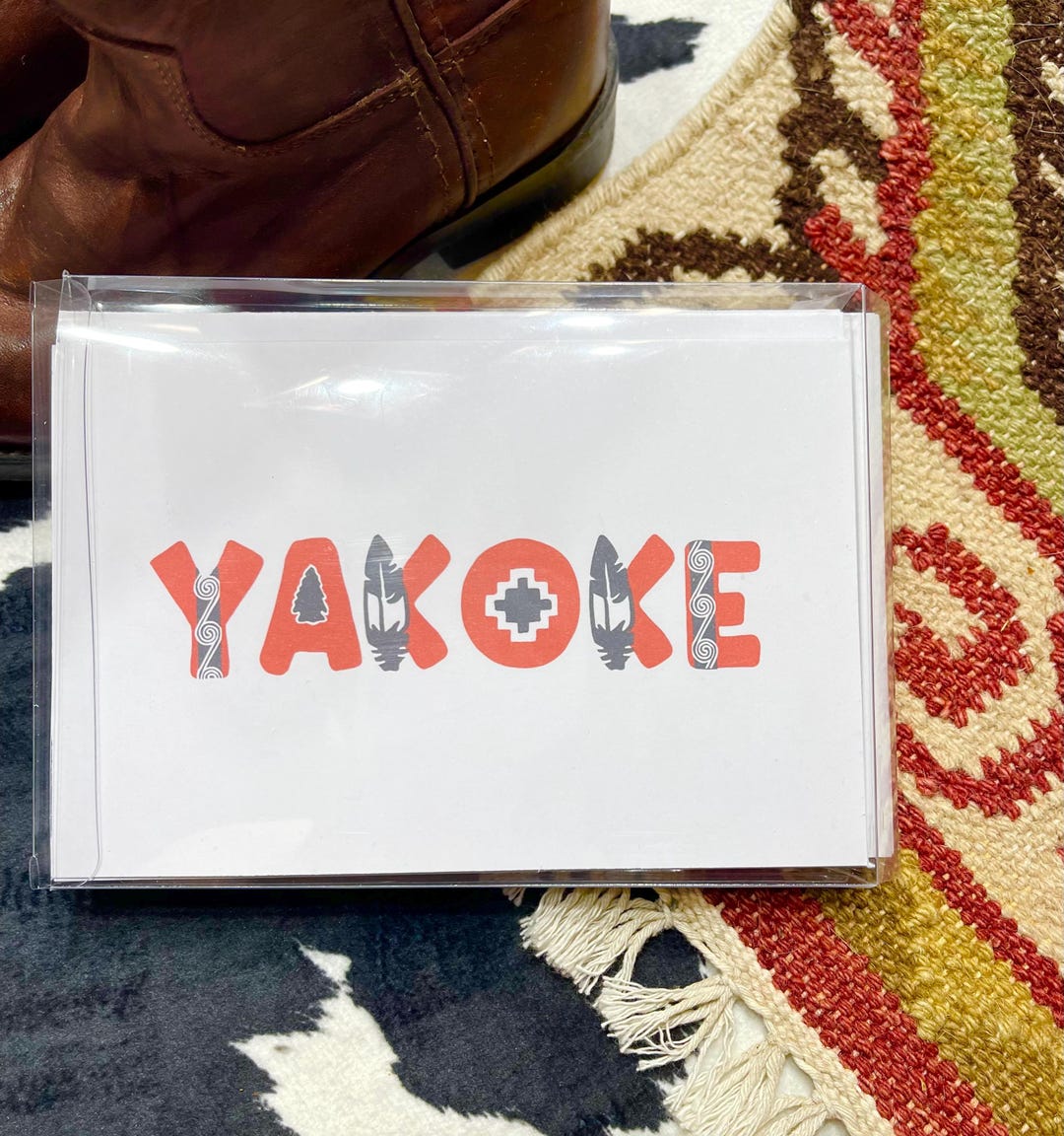 Yakoke Note Card Set, Choctaw Thank You 10 Card Notecard Set - Etsy