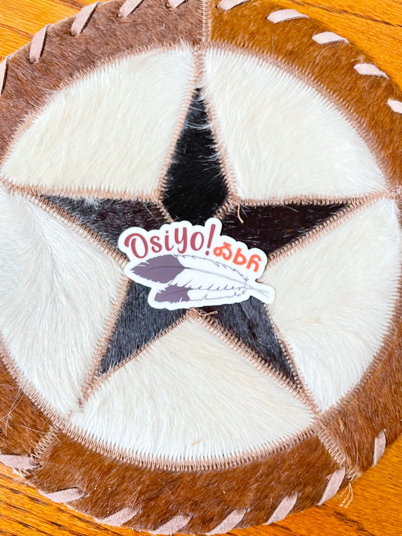 Osiyo Sticker Osiyo Sticker Hello in Cherokee Vinyl - Etsy
