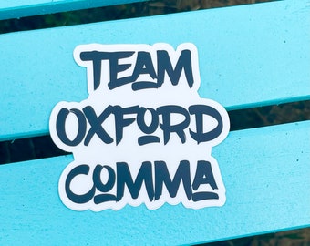 Oxford Comma Society Sticker Writer Editor Decal Grammarian Gift - Etsy