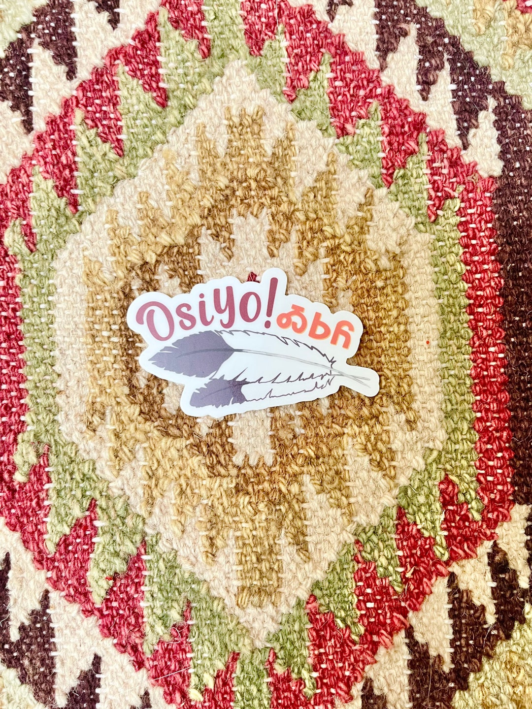 Osiyo Sticker Osiyo Sticker Hello in Cherokee Vinyl - Etsy