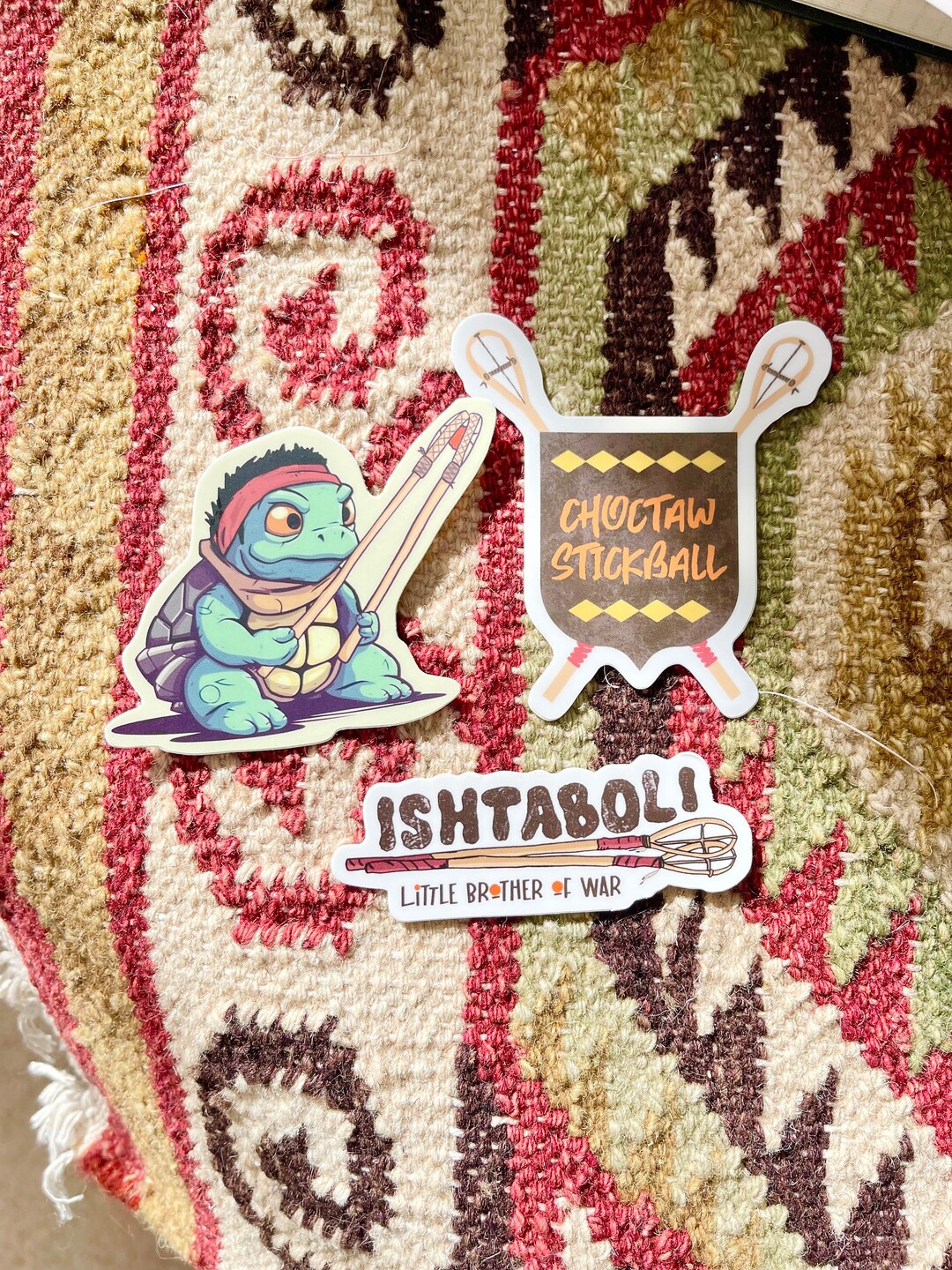 Stickball Sticker Set, Choctaw Stickball Waterproof Vinyl Stickers ...