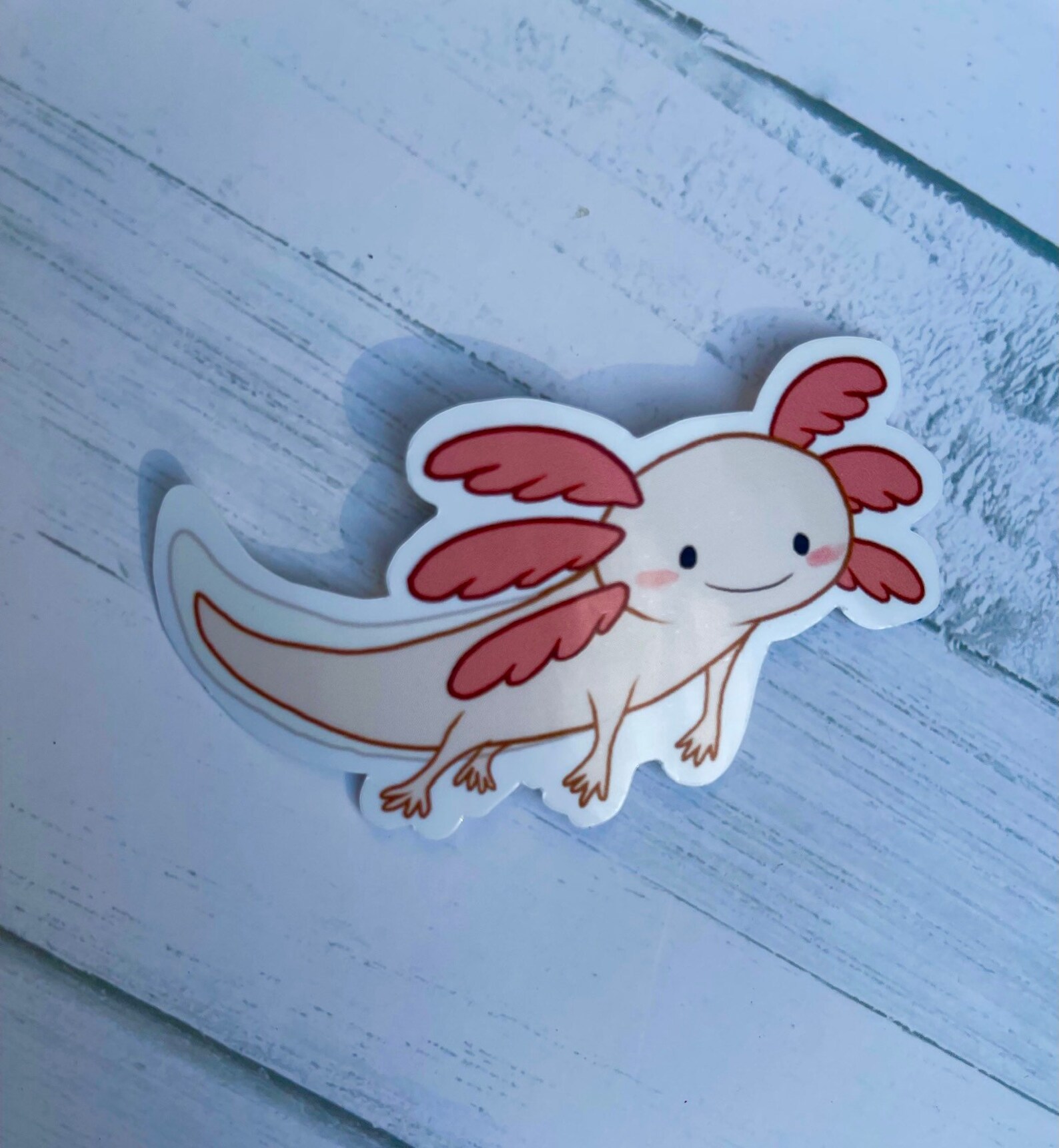 Axolotl Vinyl sticker Axolotl Aquarium Fish Sticker | Etsy