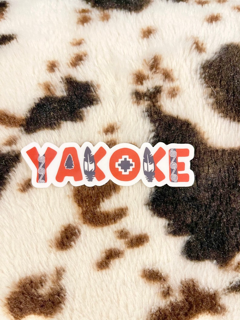 Yakoke Choctaw Thank You Sticker - Etsy