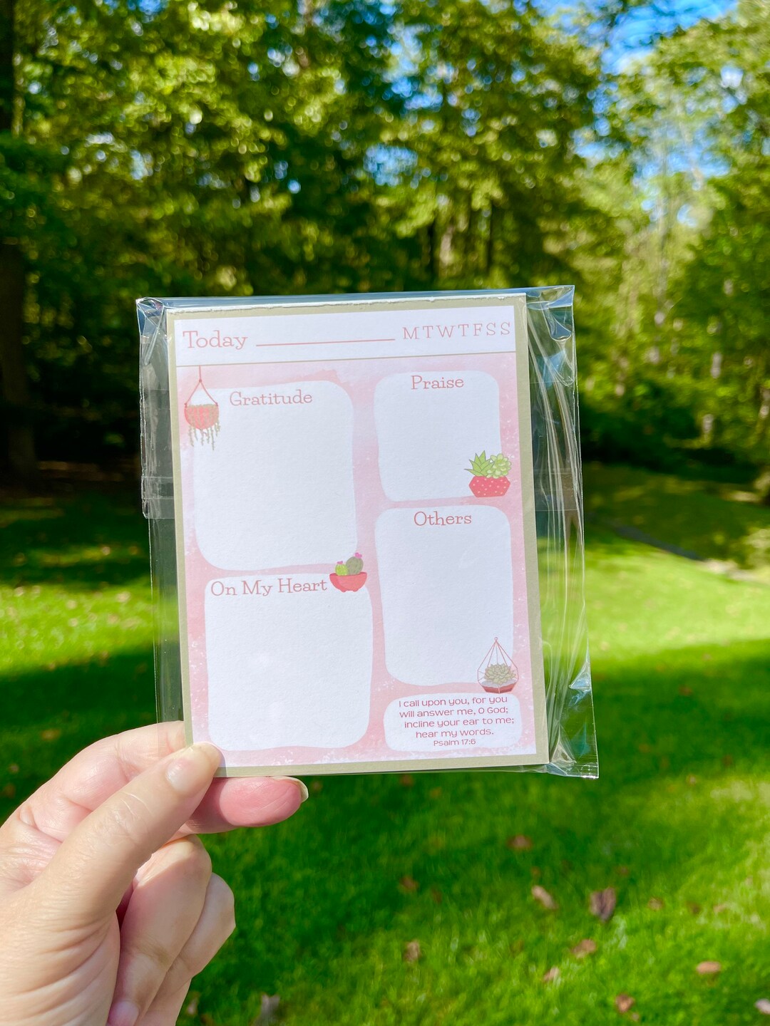 Succulent Prayer Notepads - Etsy