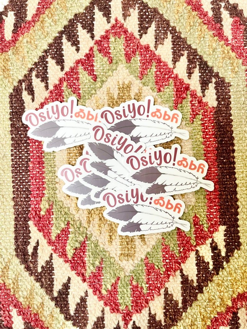 Osiyo Sticker Osiyo Sticker Hello in Cherokee Vinyl - Etsy