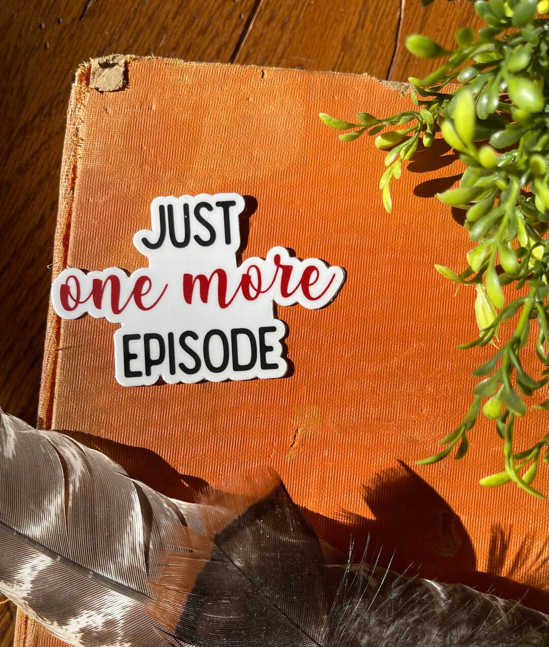 Just One More Episode Vinyl Sticker Just One More Episode - Etsy