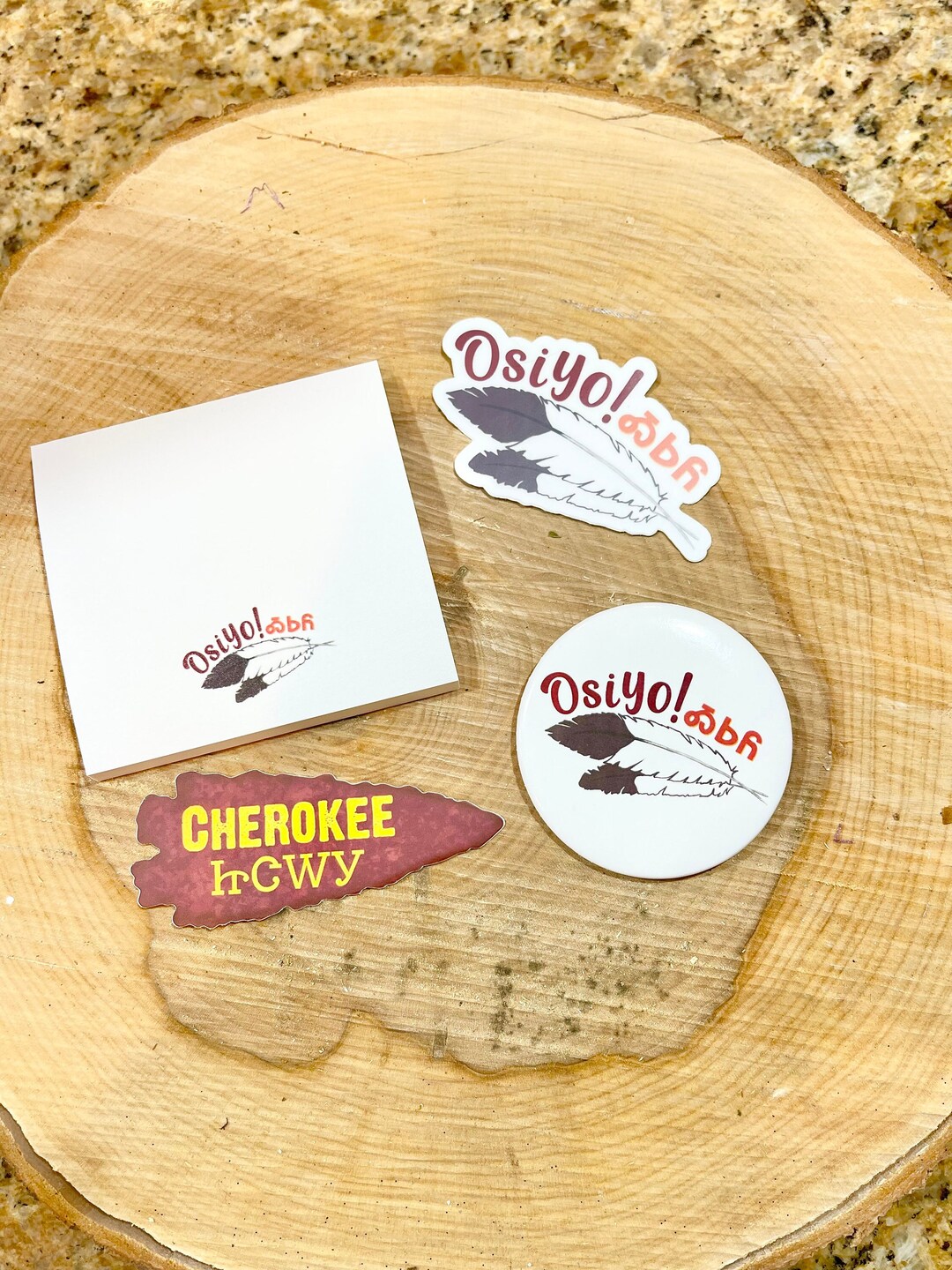 Cherokee Gift Pack: Osiyo Sticky Notes, Osiyo Sticker, Cherokee Sticker ...