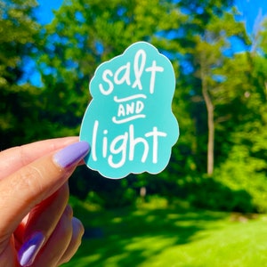 Salt and Light Sticker Vinyl Waterproof Decal - Etsy