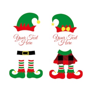 Elf Hat Svg, Elf Boy & Girl Svg, Elf Socks Svg, Christmas Elf Hat Svg ...