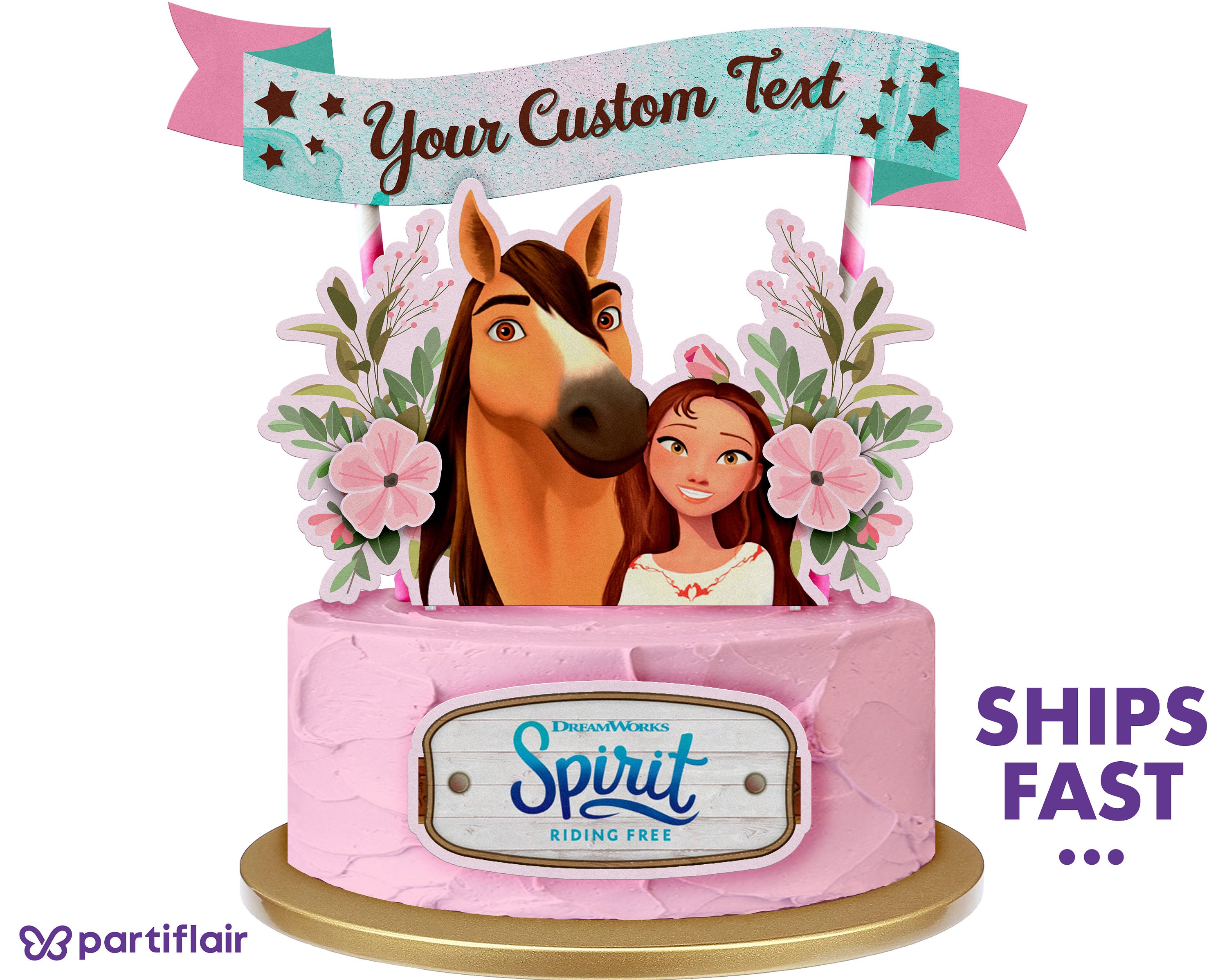 SPIRIT Riding Free Cake Topper - Etsy México