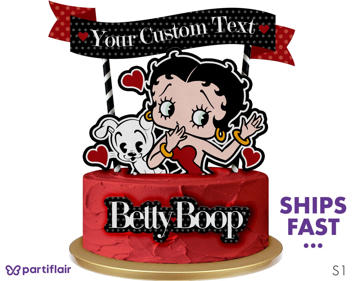 BETTY Boop Cake Topper /Betty Boop Verjaardag | Etsy