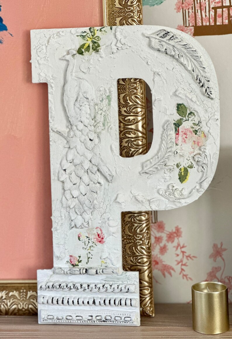 Custom Made Mixed Media Letters - Etsy