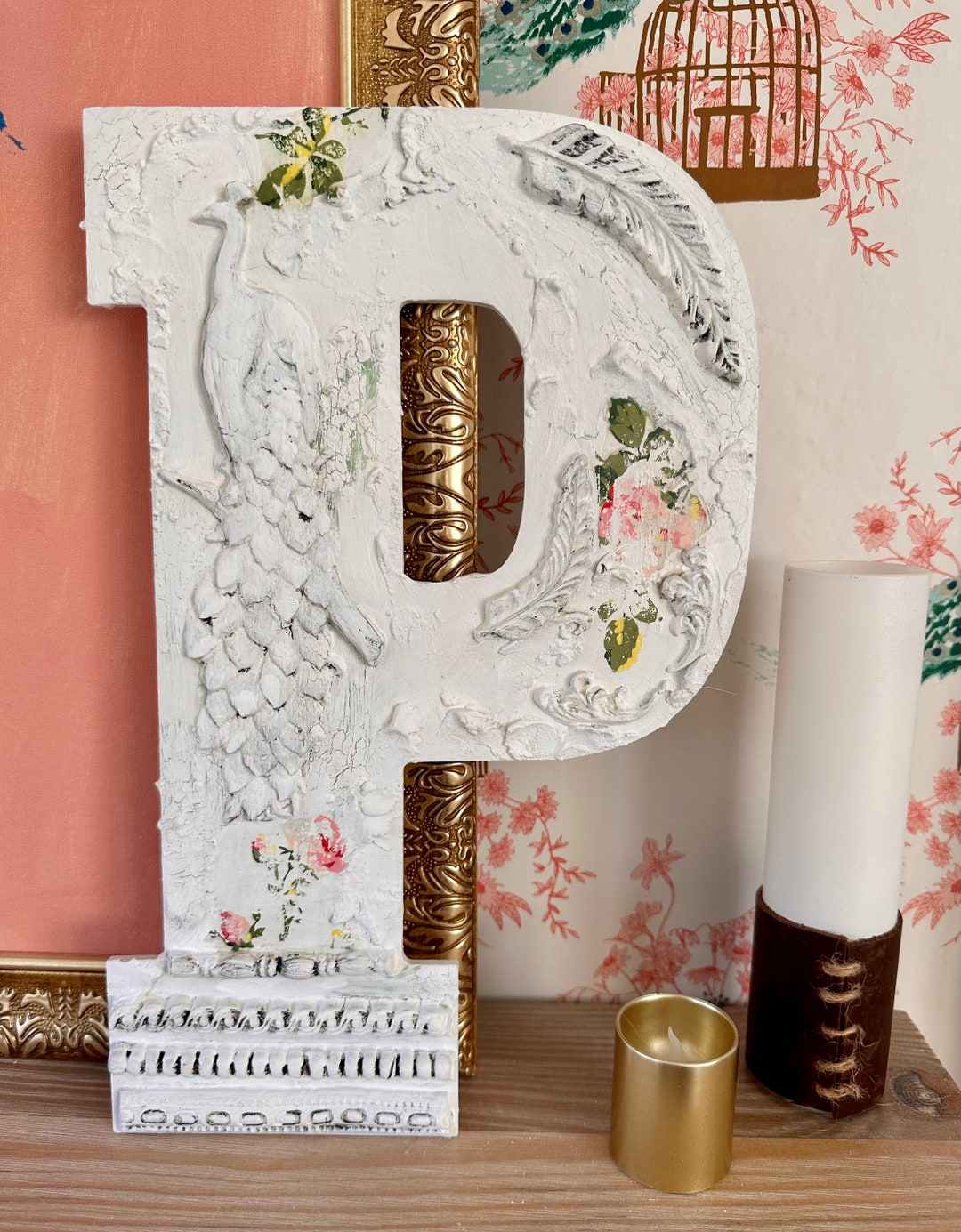 Custom Made Mixed Media Letters - Etsy