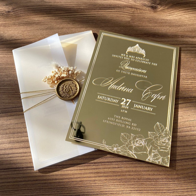Mirror Invitation - Etsy