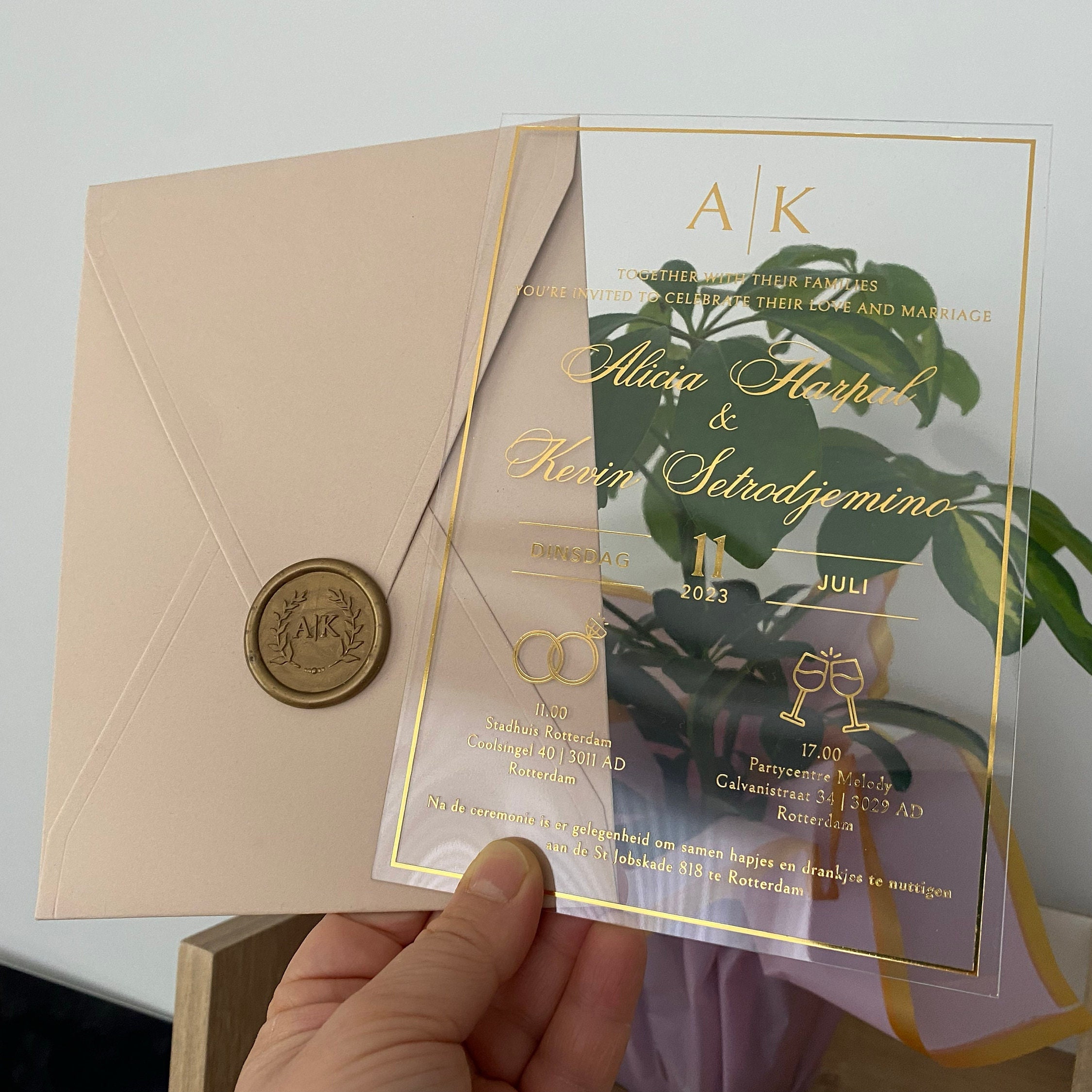 Clear Acrylic Invitation, Acrylic Wedding Invitation, Acrylic ...