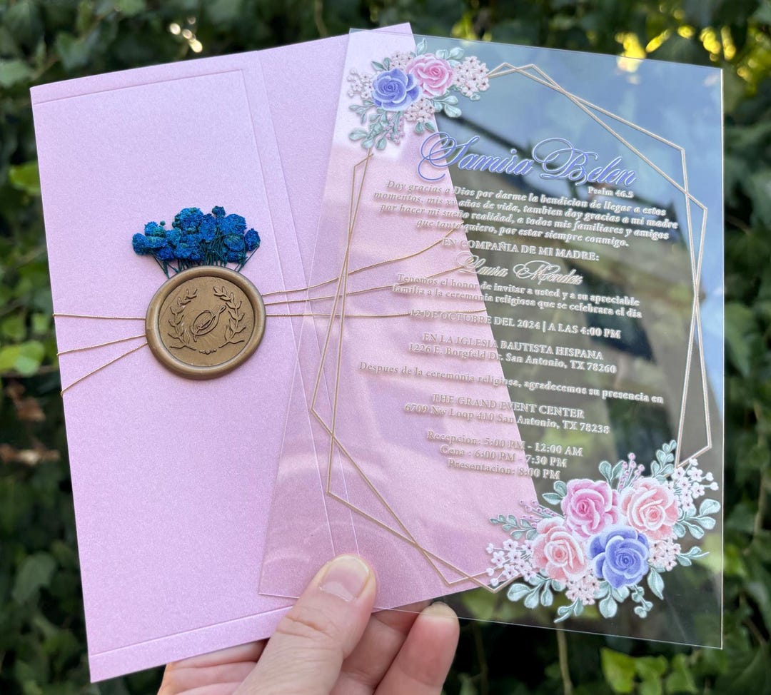 Quinceañera, Quince Años, 15 Años, Sweet 16, Quince Invitation, Floral ...