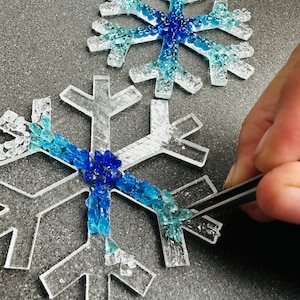 Fused Glass Snowflake Craft Kit: Make at Home - Etsy