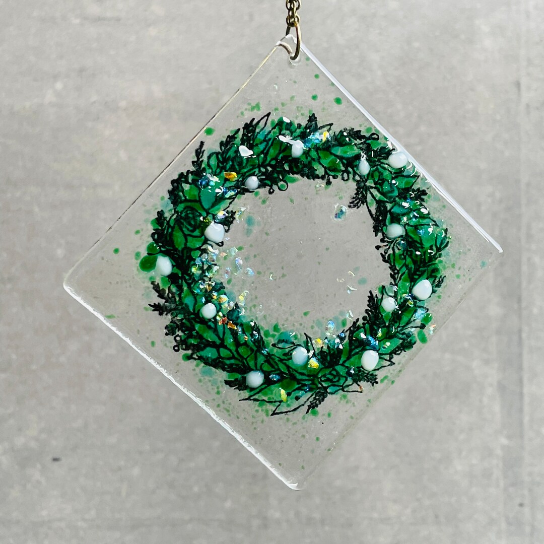 Garland Christmas Decoration, Glass Christmas Garland White Berry Tree ...