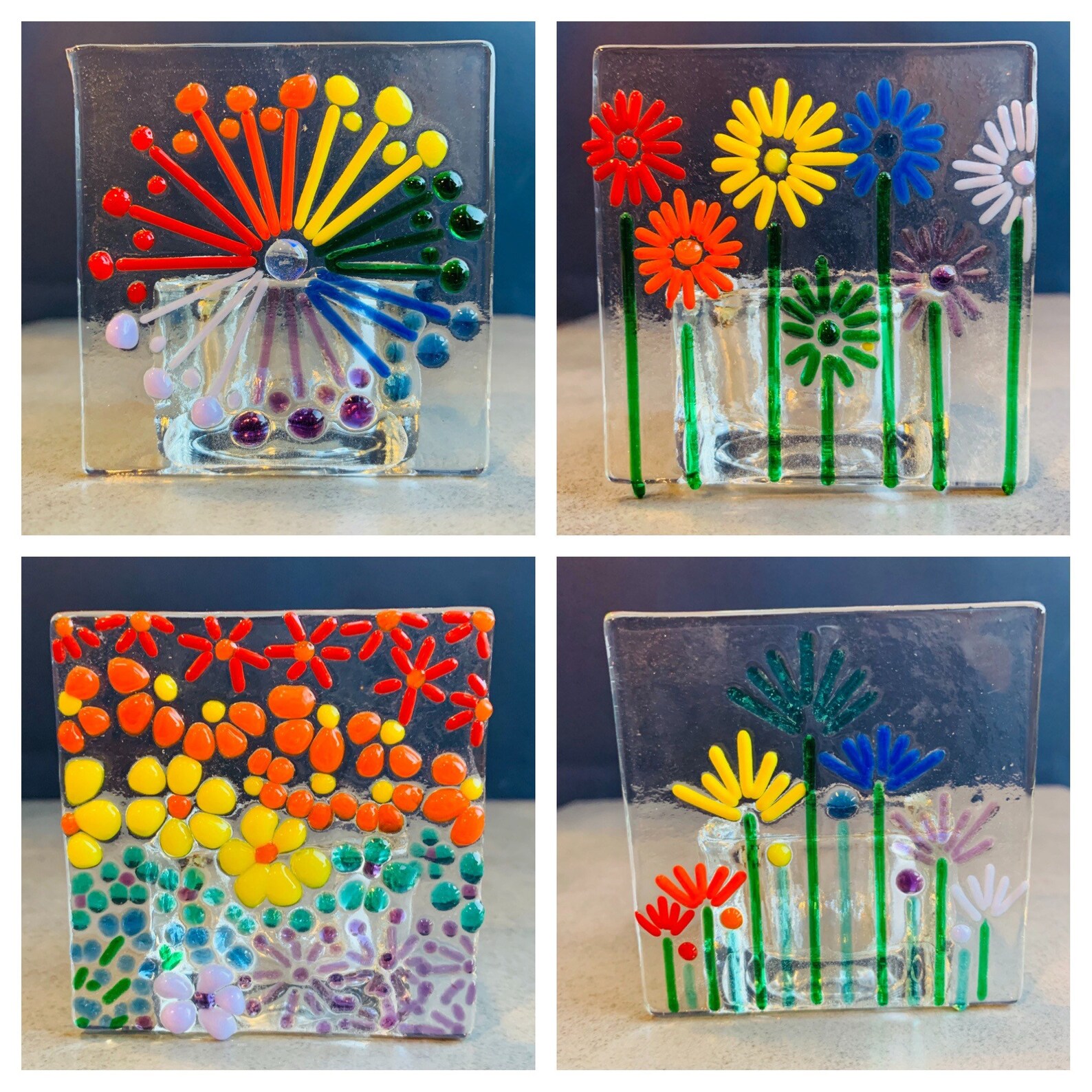 Fused Glass Kit Craft Kit Make at Home Glass Tea Light Kit - Etsy