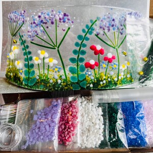 Fused Glass Floral Craft Kit, Make Your Own Glass Art, Fused Glass ...