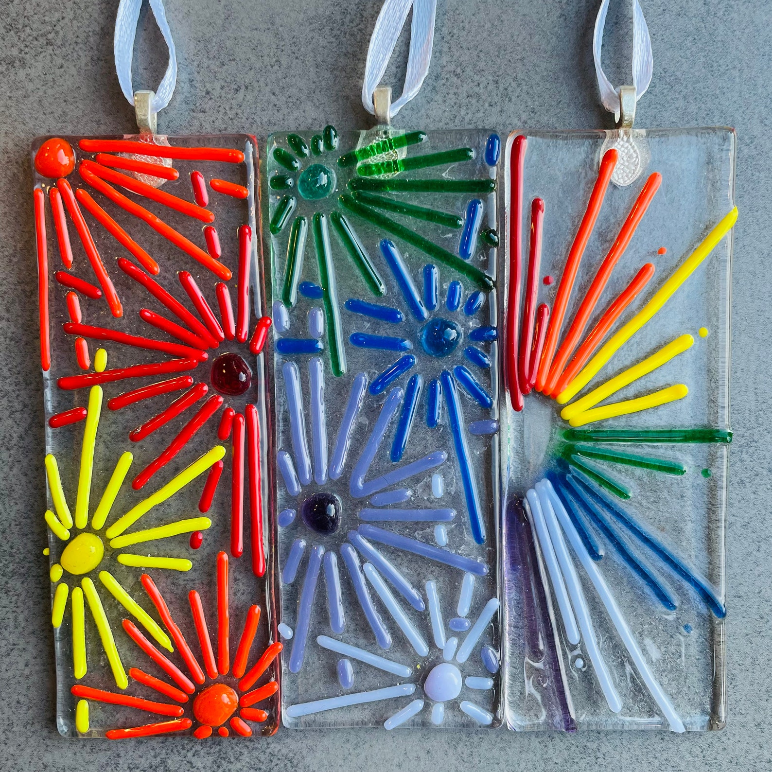 Fused Glass Kit, Fused Glass Kit, 5 Pack of Hangers, Rainbow Make at ...