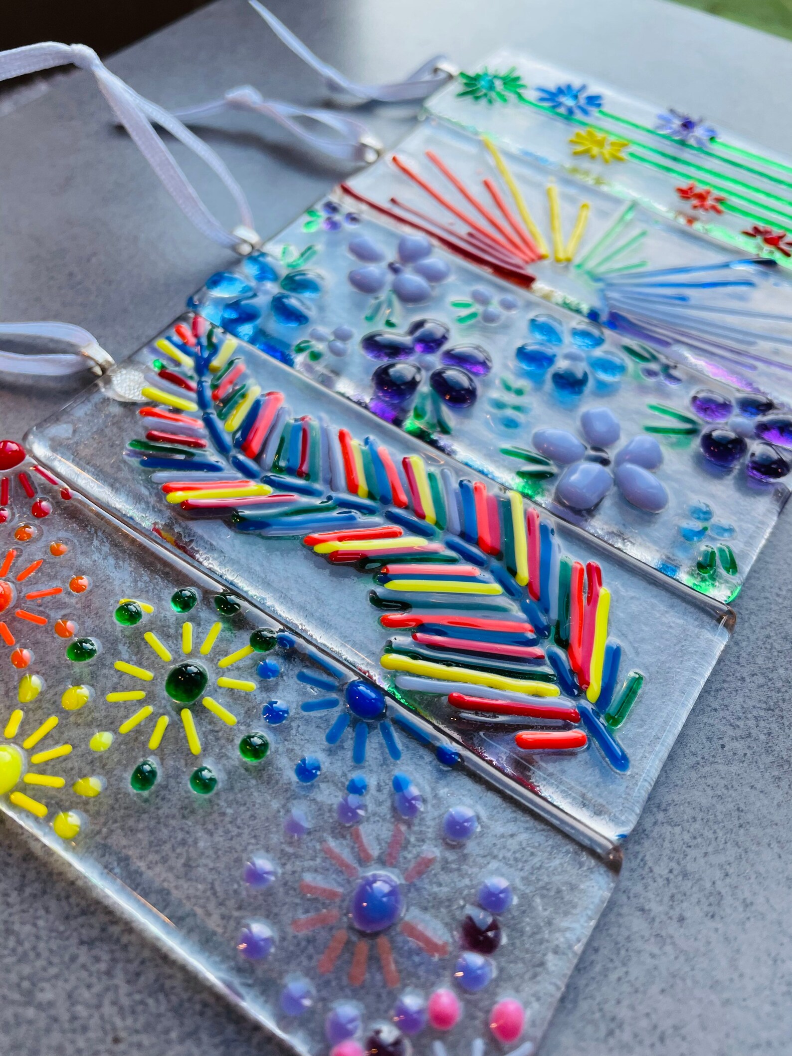 Fused Glass Kit, Fused Glass Kit, 5 Pack of Hangers, Rainbow Make at ...