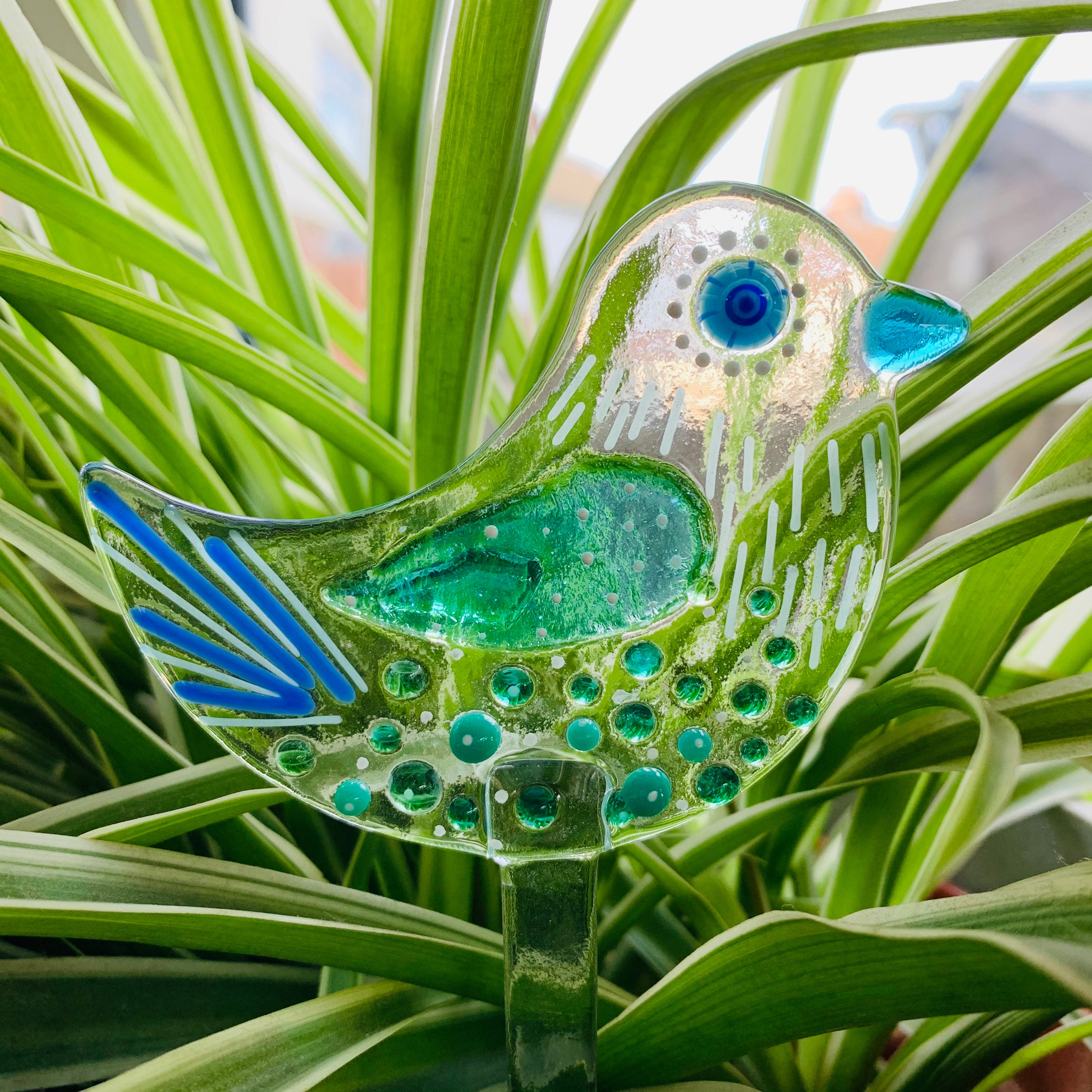 Bird Plant Pot Decoration Add Personalised Message. - Etsy UK