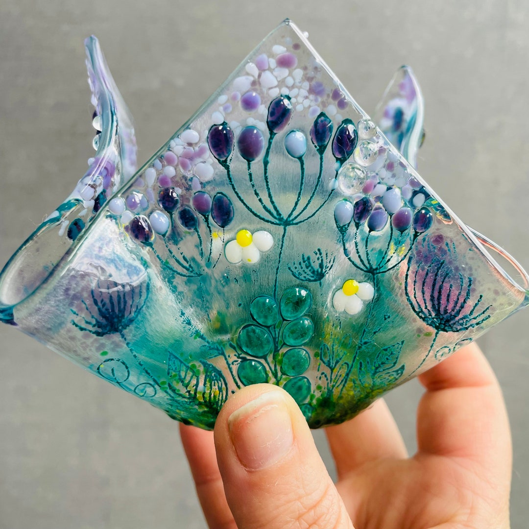 Fused Glass Kit, Fused Glass Kit, Craft Kit Fused Glass Tea Light ...