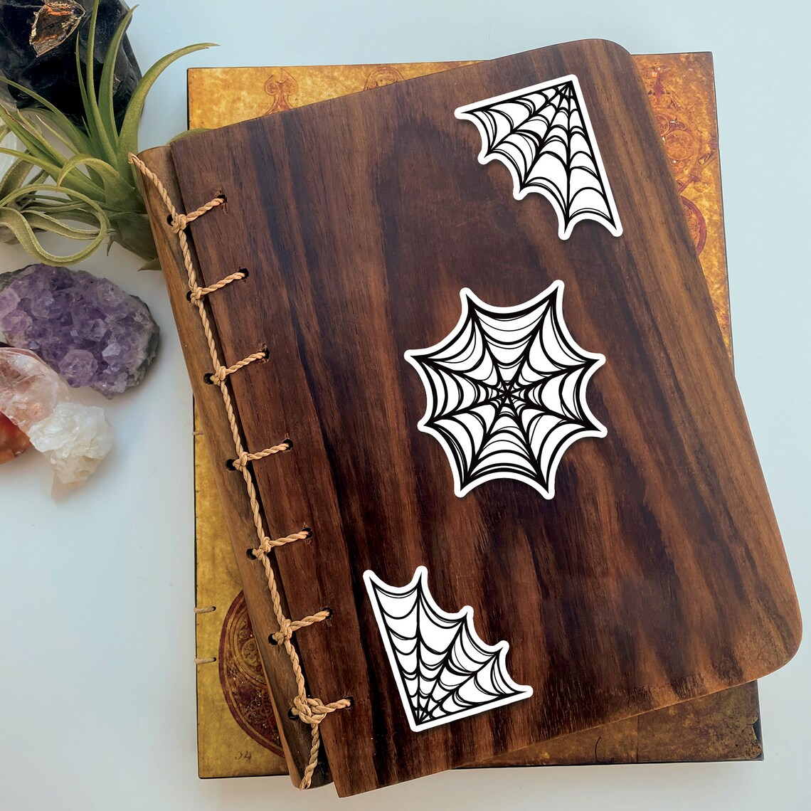 Spiders Web Sticker Set 3 Cobweb Stickers Die Cut Vinyl - Etsy