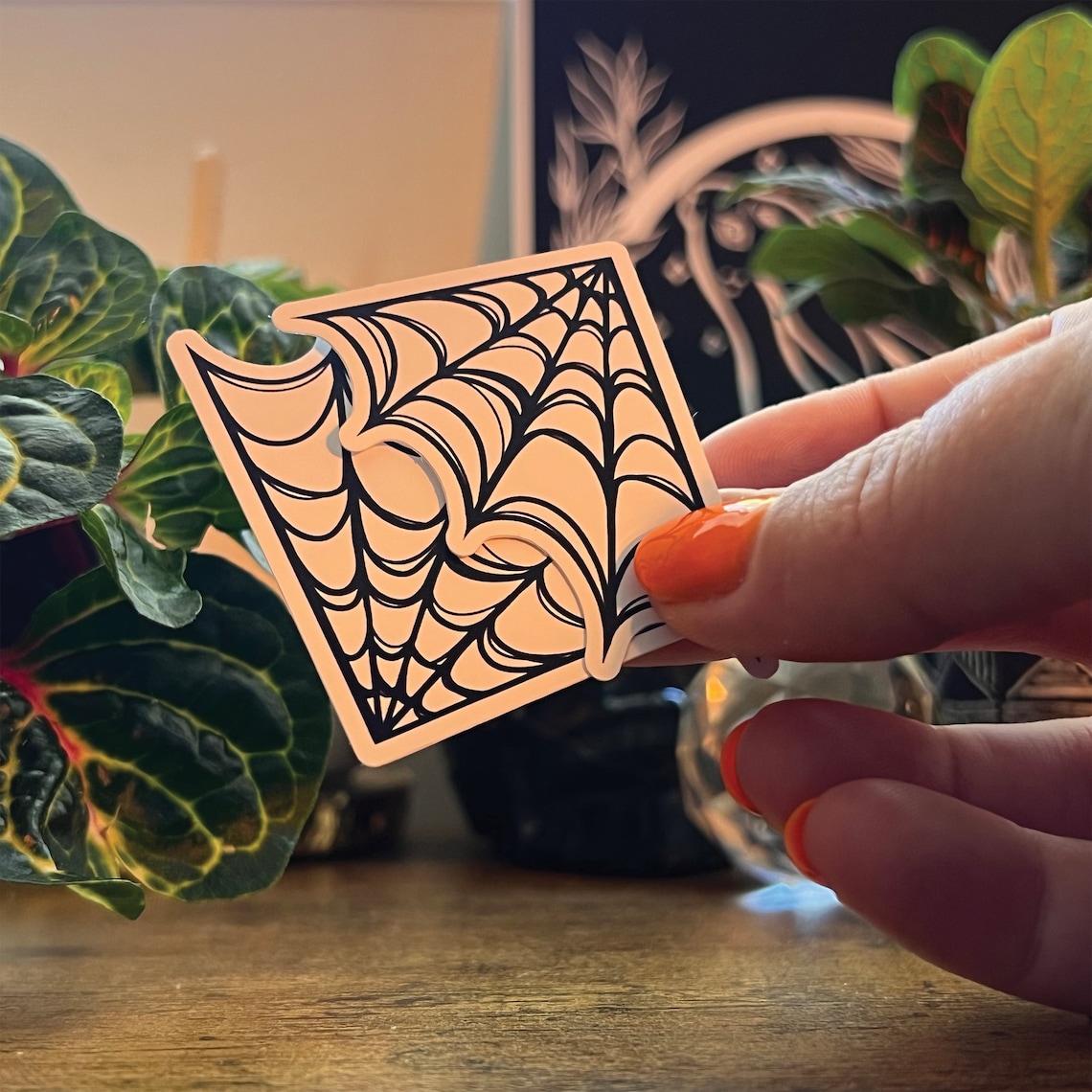 Spiders Web Sticker Set 3 Cobweb Stickers Die Cut Vinyl - Etsy