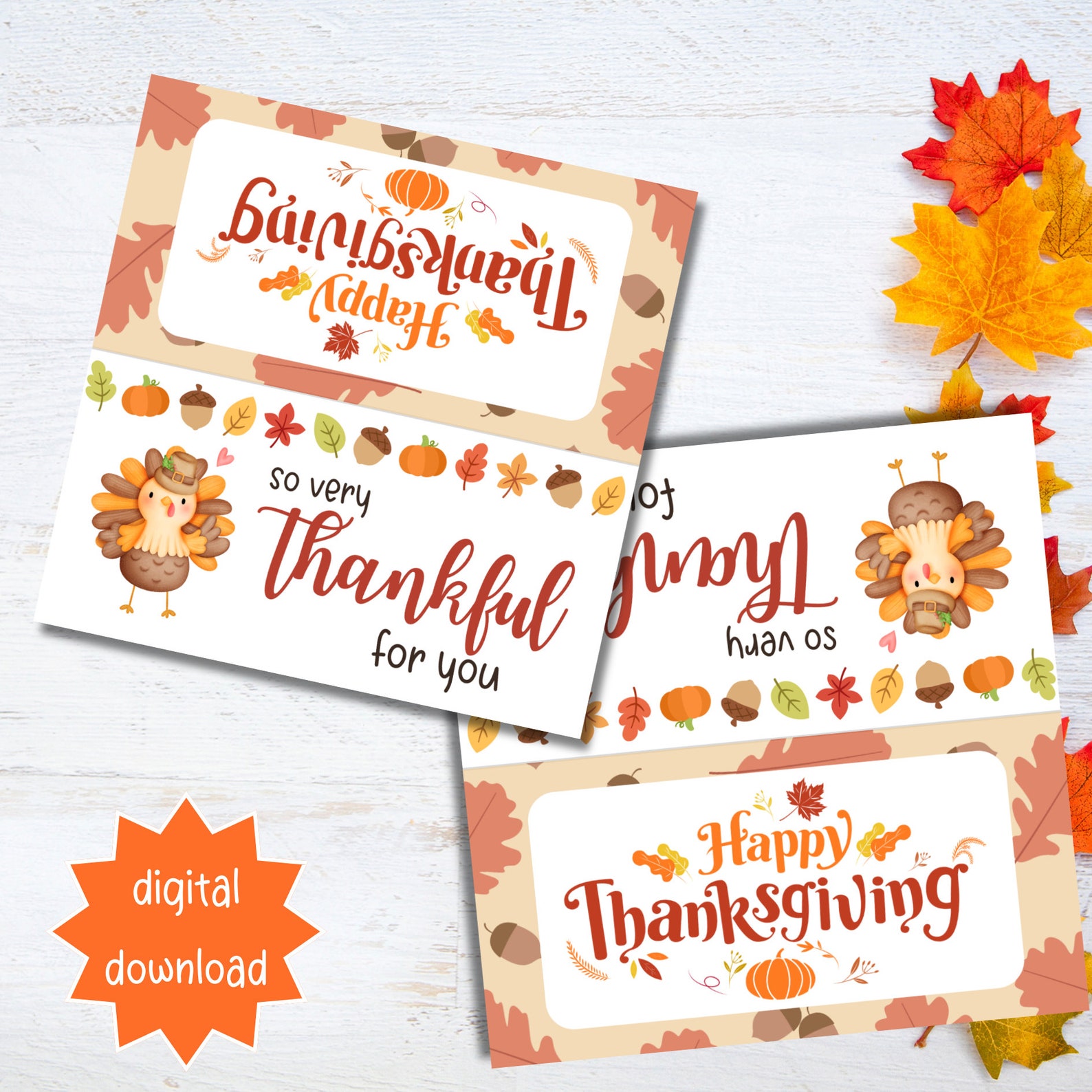 Thanksgiving Printable Treat Bag Topper - Fall Candy Bag Topper ...