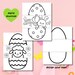 Easter Coloring Page Craft Printable - Surprise Easter Egg Coloring ...