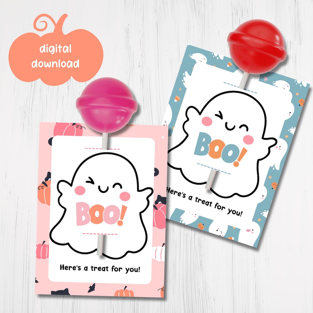 Printable Halloween Lollipop Holder - Halloween Favors for Students ...