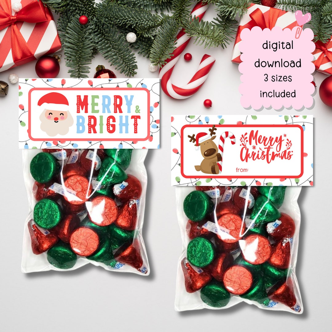 Christmas Treat Bag Topper Printable - Christmas Treat Bag Toppers ...