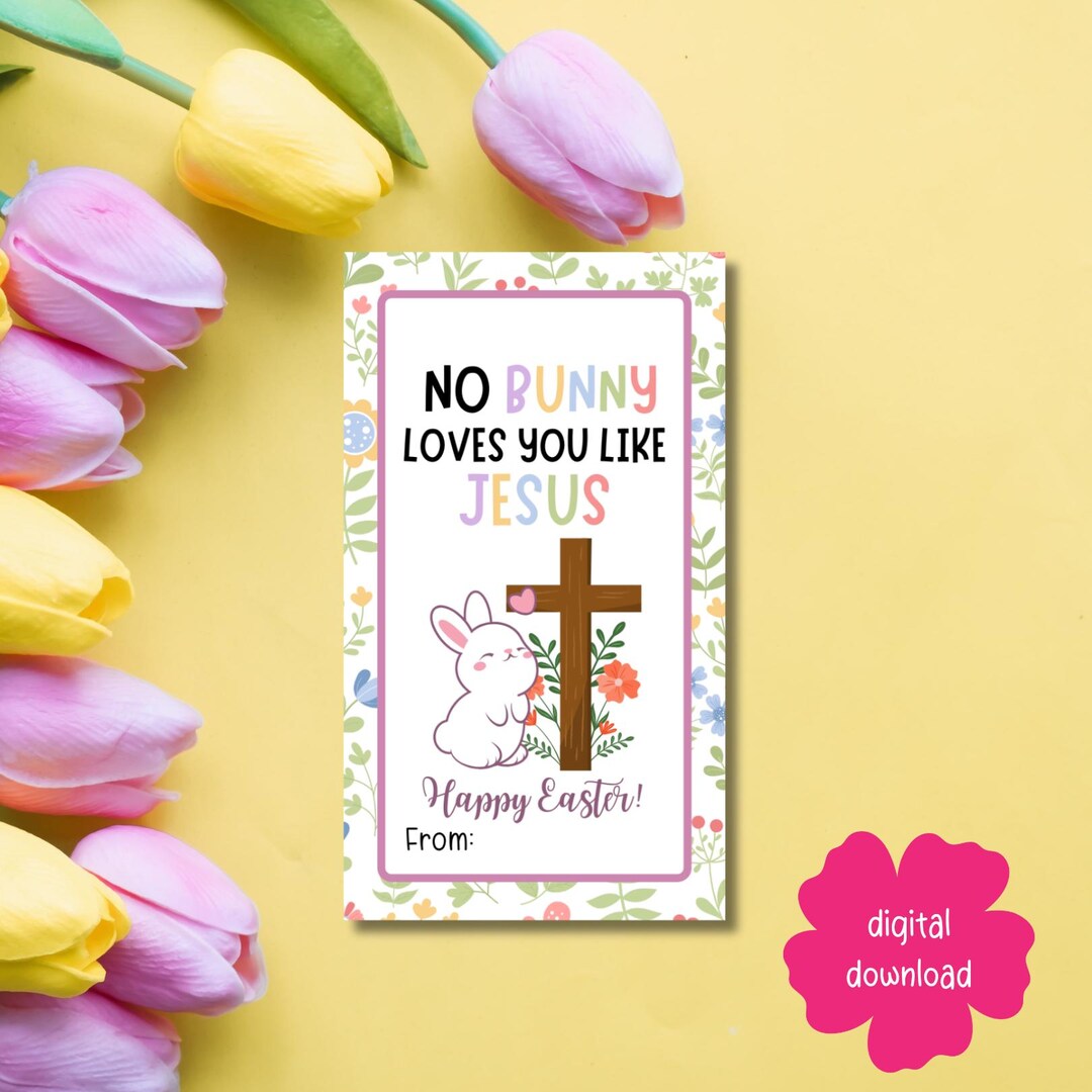 Religious Easter Gift Tags Printable - Printable Easter Tags - Easter ...