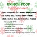 Grinch Poop Printable Treat Bag Topper - Christmas Candy Bag Topper ...