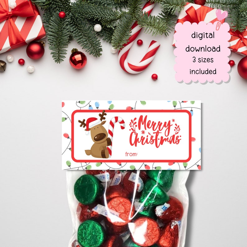 Christmas Treat Bag Topper Printable - Christmas Treat Bag Toppers ...