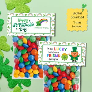 Printable St Patricks Day Treat Bag Toppers - St Patricks Day Printable ...