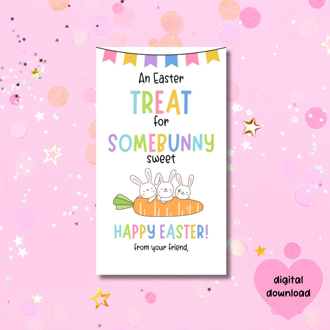 Printable Easter Somebunny Sweet Gift Tags - Easter Printable Tags ...