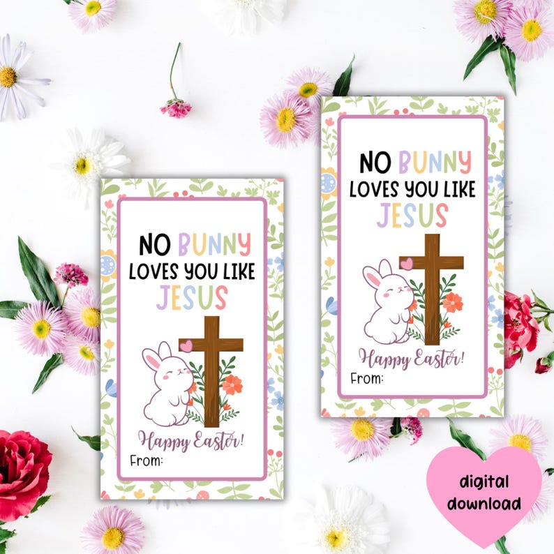 Religious Easter Gift Tags Printable - Printable Easter Tags - Easter ...